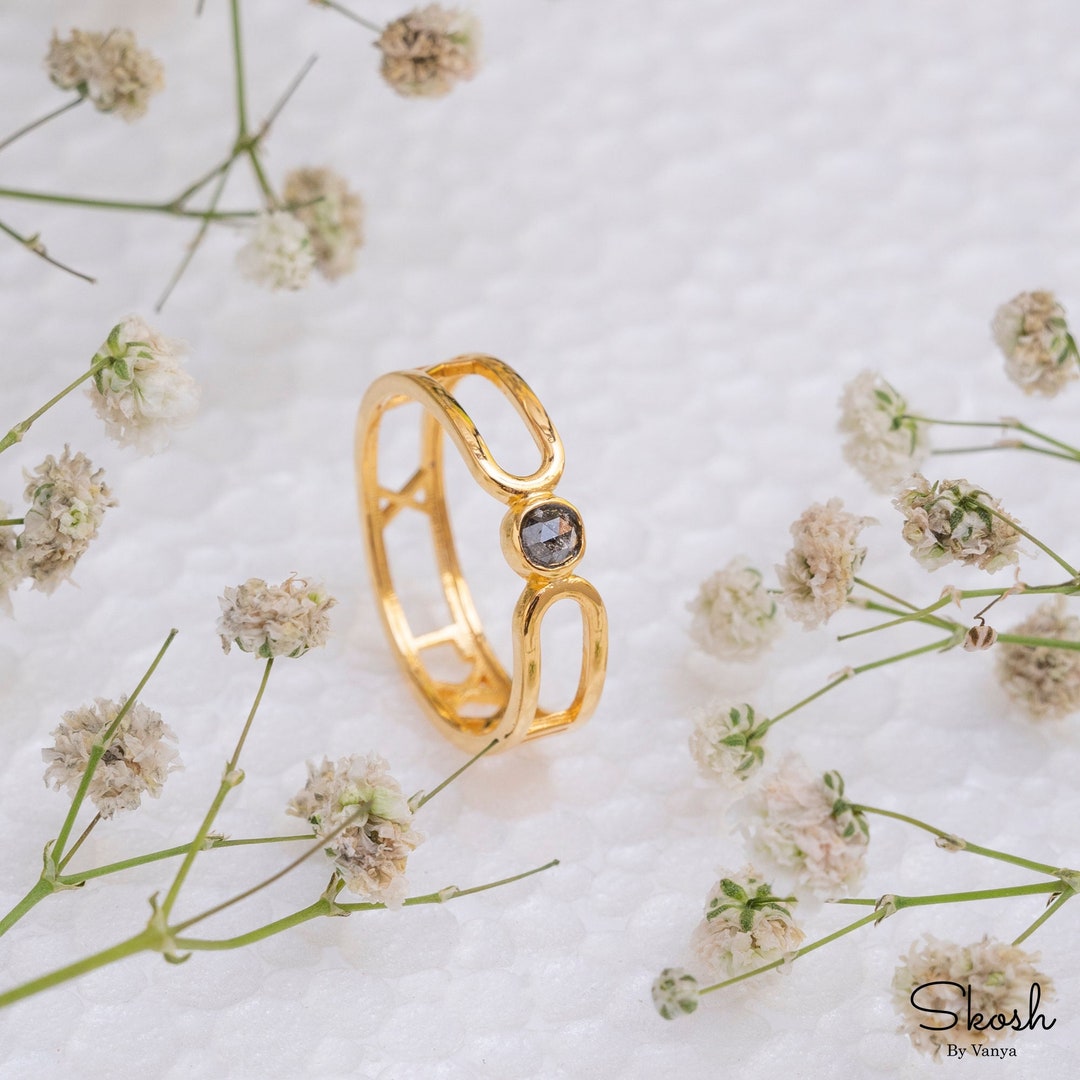 14k Solid Gold Roman Numerals Ring, Personalized Ring, Number Ring ...