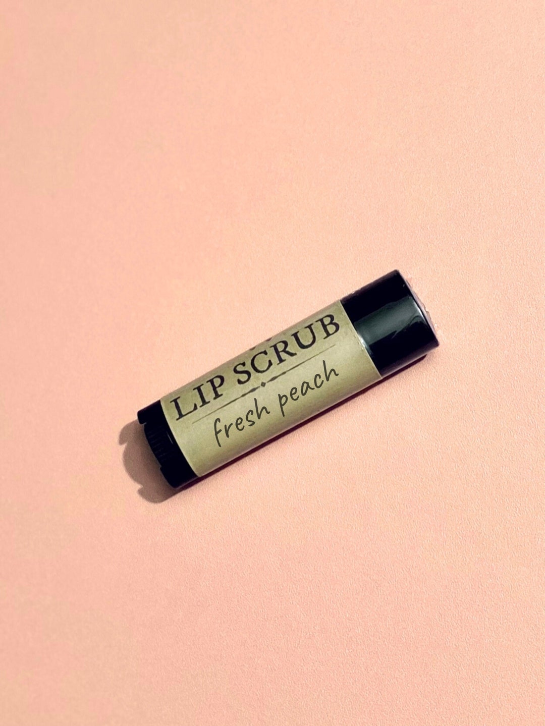 Fresh Peach Lip Scrub, Lip Scrub in Tube, Lip Exfoliator, Sugar Scrub ...