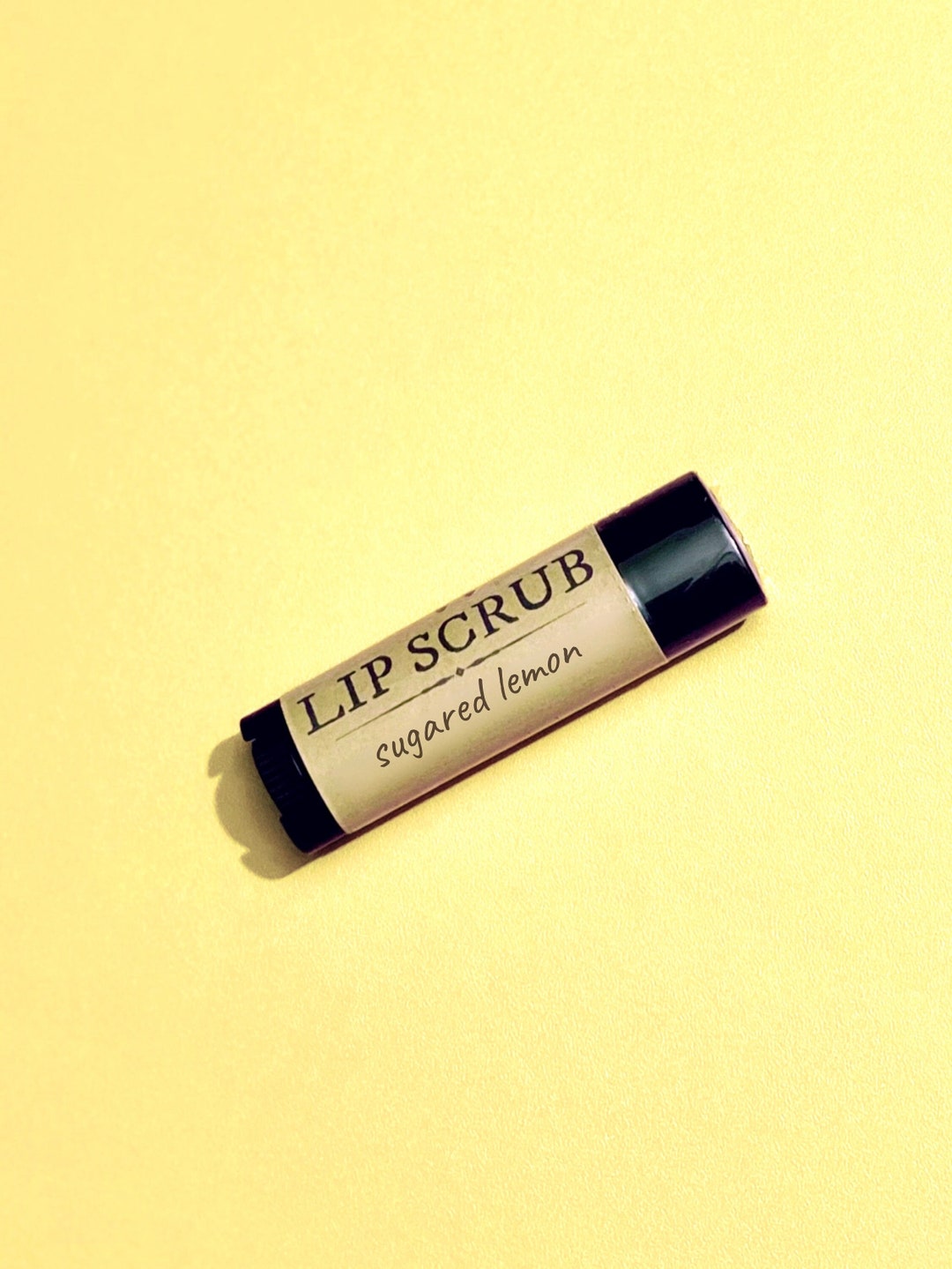 Sugared Lemon Lip Scrub, Lip Scrub in Tube, Lip Exfoliator, Sugar Scrub ...