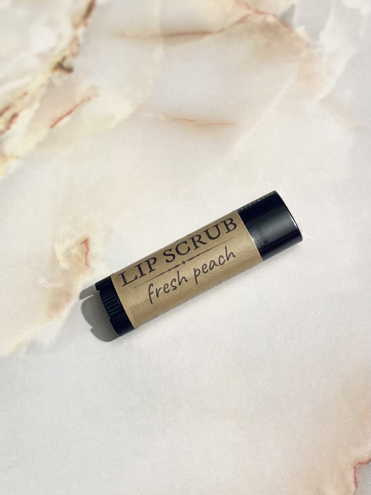 Fresh Peach Lip Scrub, Lip Scrub in Tube, Lip Exfoliator, Sugar Scrub ...