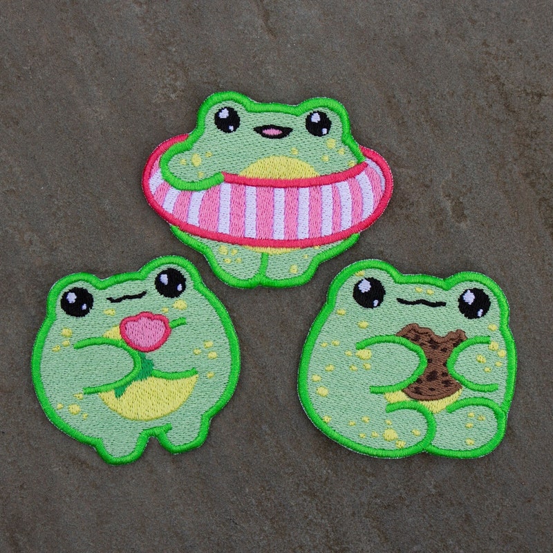 Frog Cute Patches - Etsy