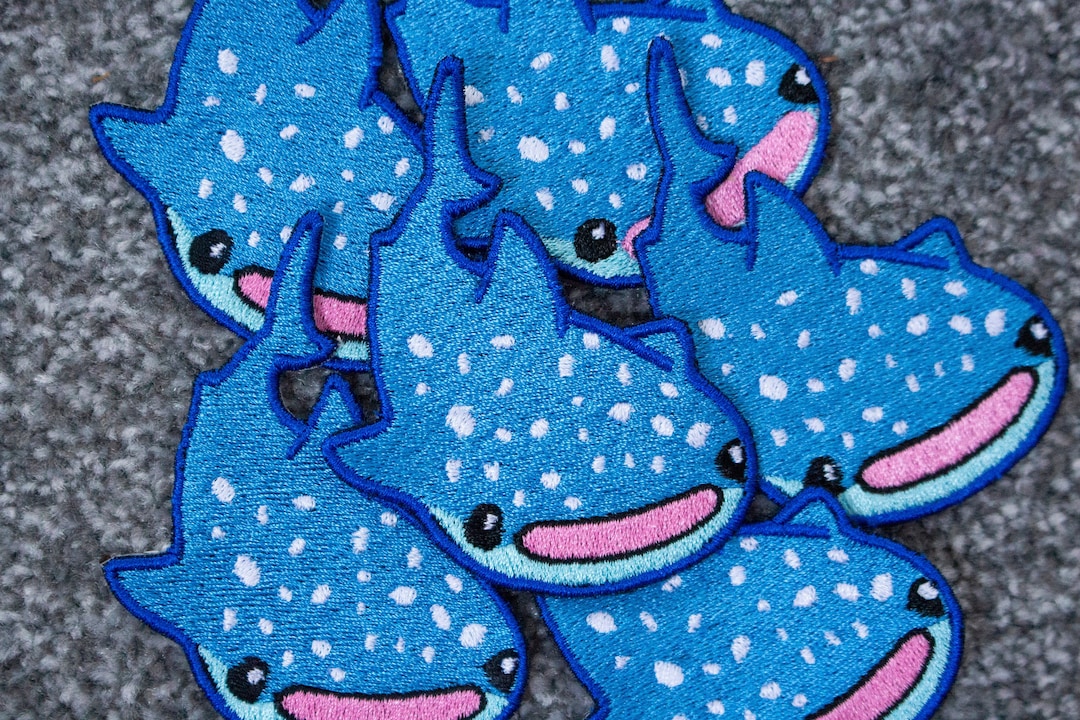 Cute Whale Shark Patch - Etsy