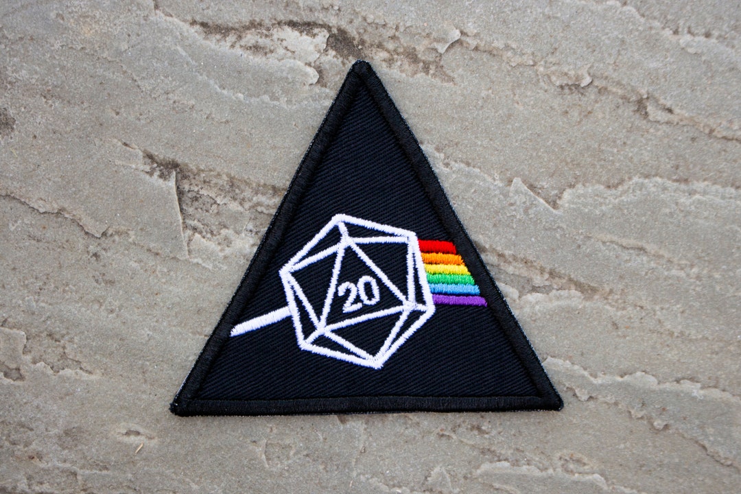 D20 Dice Prism Triangle Patch - Etsy