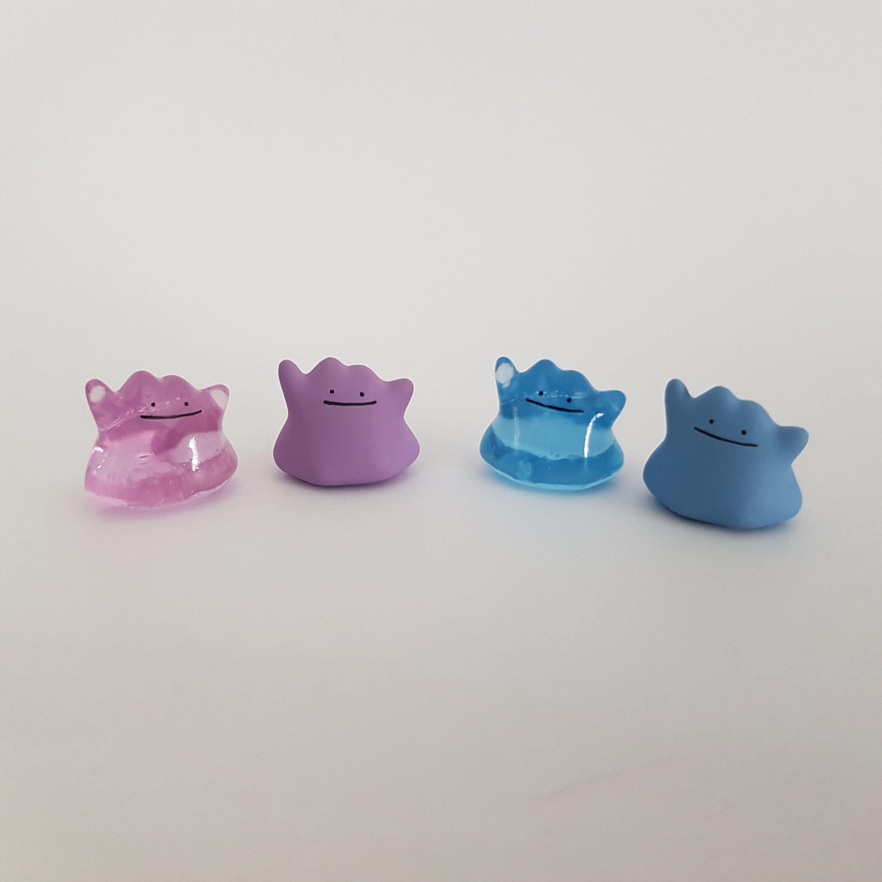 Pack of 4 Ditto Figures in Scale World Pokemon Shiny Size - Etsy