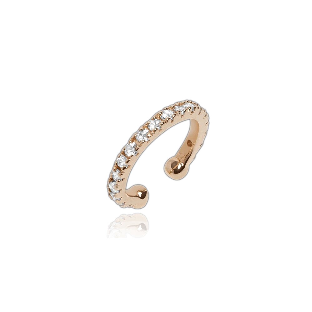 Natural Pave Diamond Ear Cuffs 14k Yellow Gold Mini Earcuff | Etsy