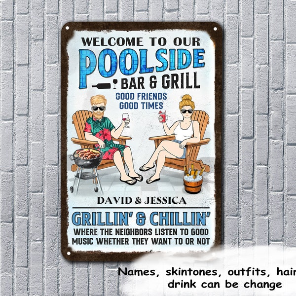 Custom Pool Sign - Etsy