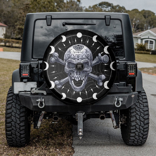 Skull Moon Phases Pastel Goth Gothic Occult Wicca Camper Truck