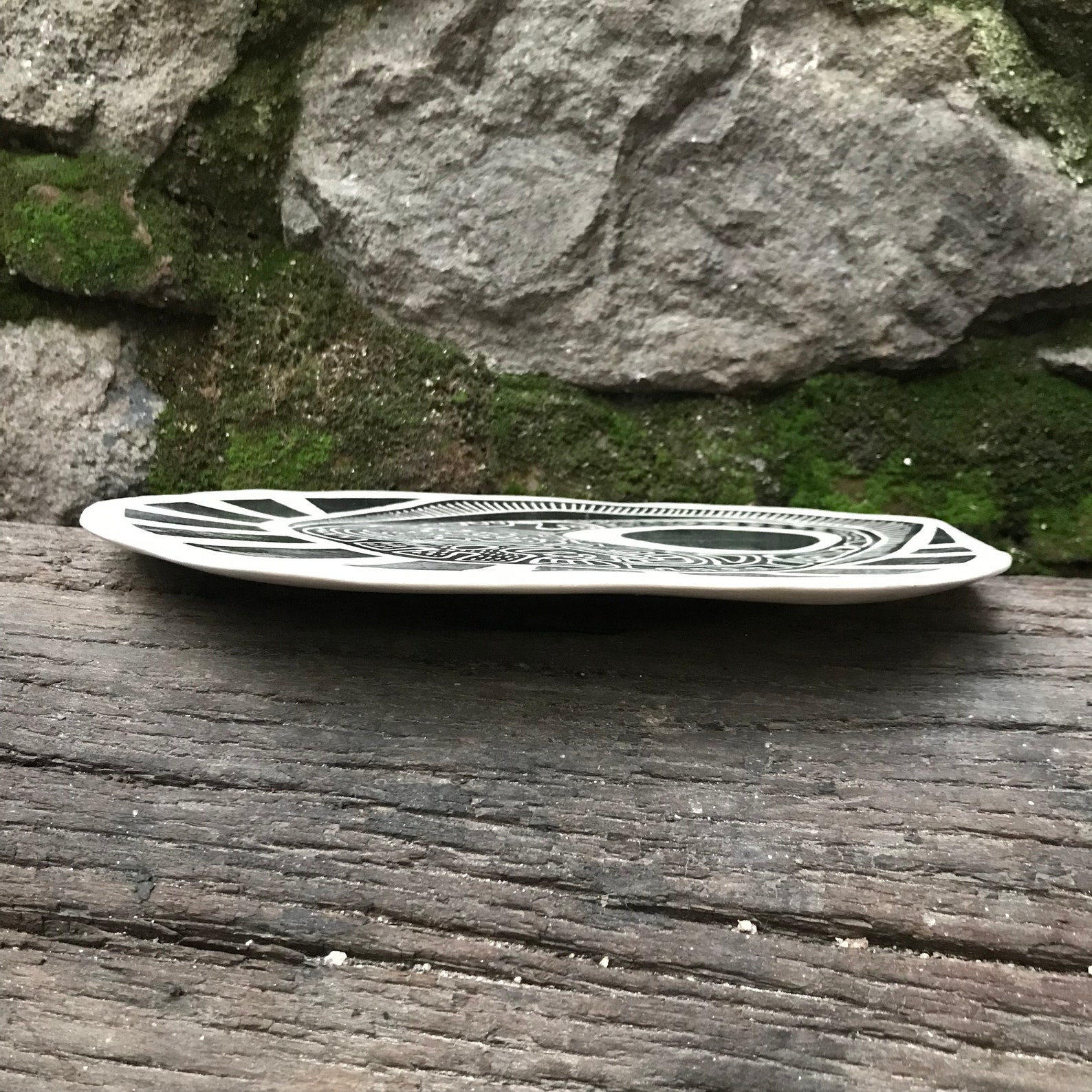 Uniquely Designed Handmade Sgraffito Ceramic Plate Dinner Breakfast ...