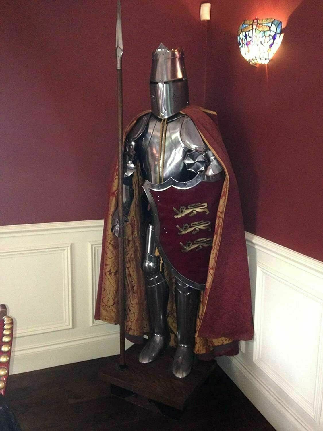 Medieval Knight Templar Suit Of Armor Crusader Combat Full Etsy