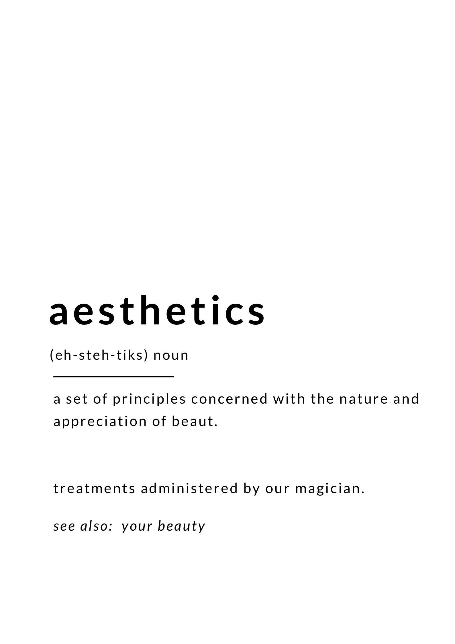 Set of 3 Aesthetics Definition Print Wall Art - Wall Decor - Wall Decor ...