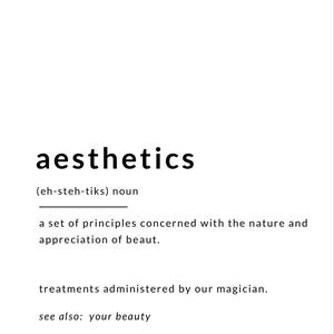 Set of 3 Aesthetics Definition Print Wall Art - Wall Decor - Wall Decor - Beautiful Print ...