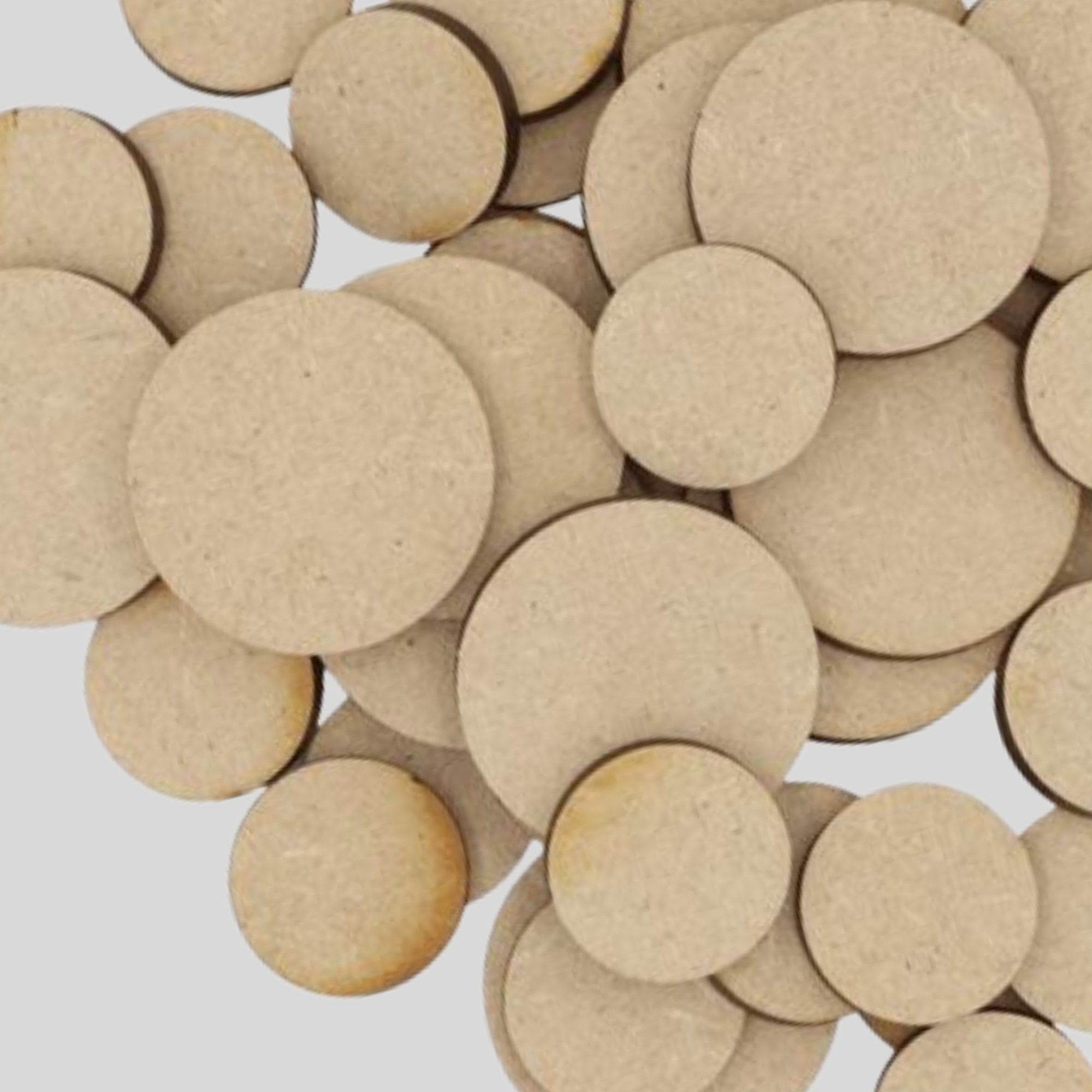 10 Pieces 3mm Thick Wooden Mdf Circles Laser Cut Craft - Etsy