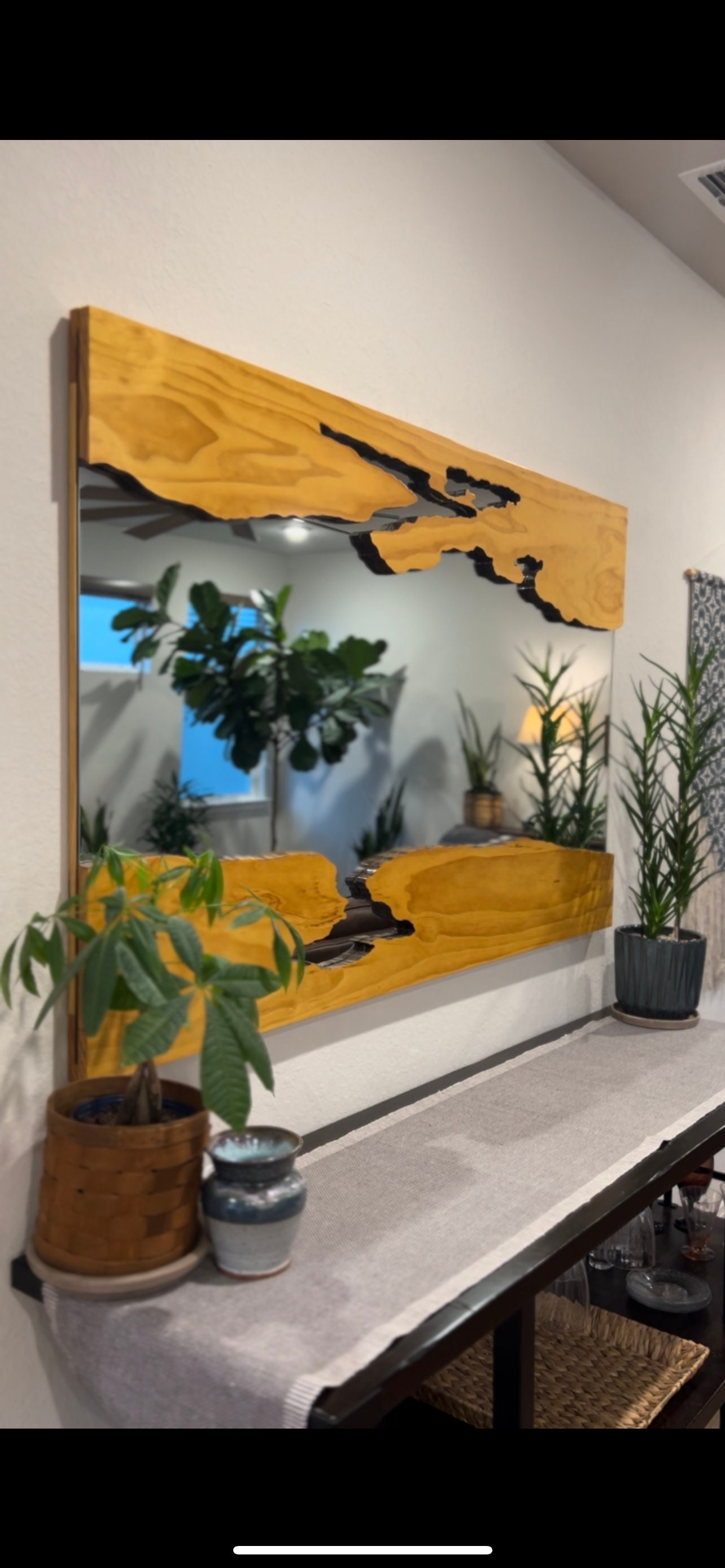 Live Edge Mirror - Etsy