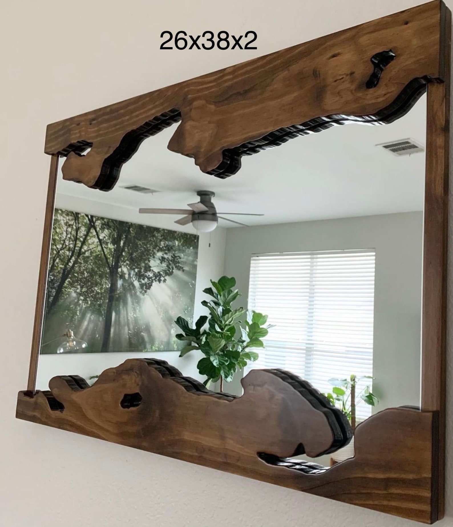 Live Edge Mirror | Etsy