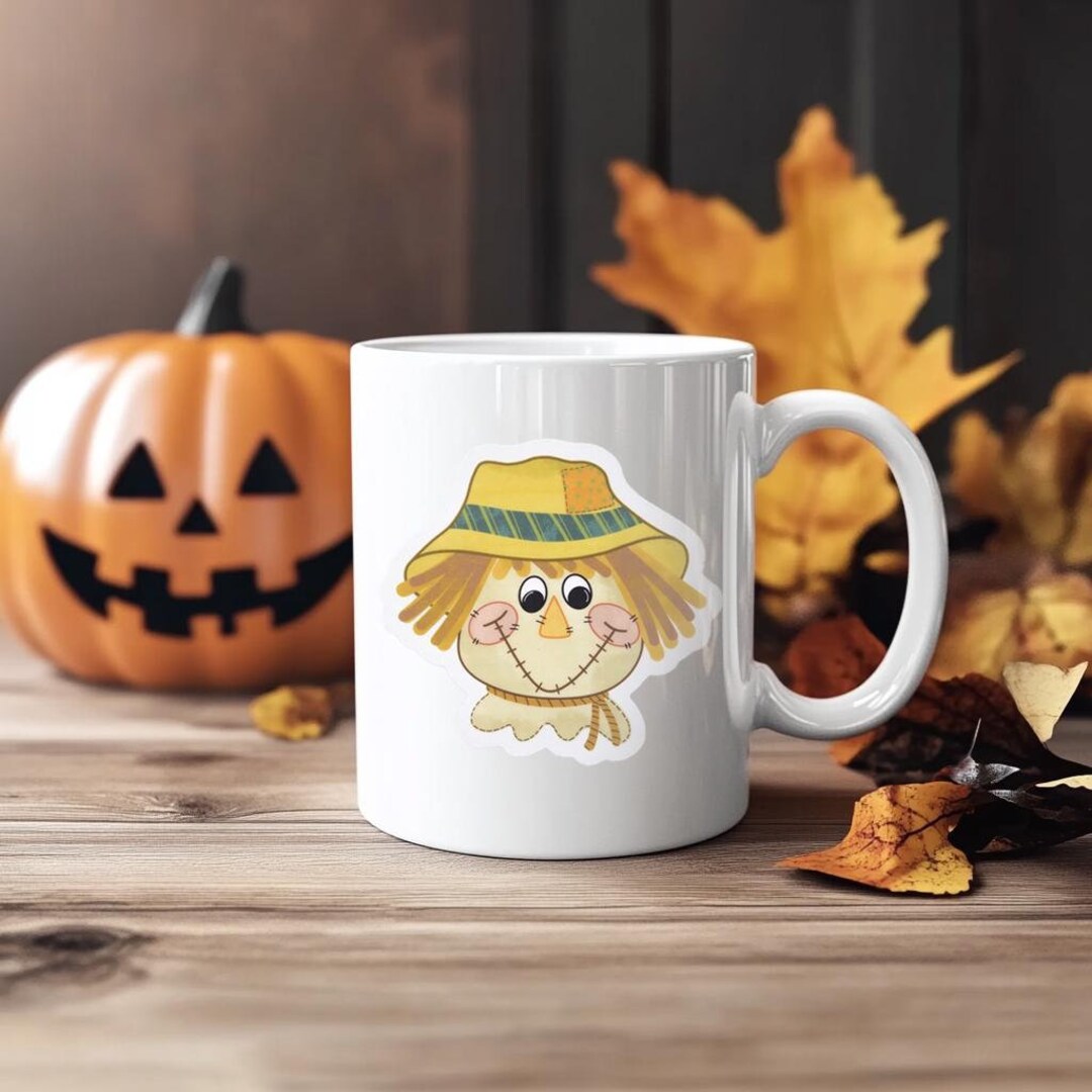 Halloween Scarecrow Sticker: Waterproof Die Cut Decal - Etsy