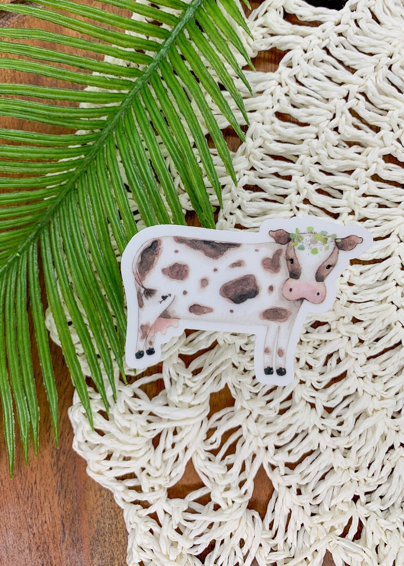 Cute Cow Sticker Car Decal Farm Animal Decal Mini Sticker - Etsy