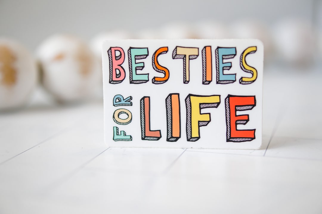 Besties for Life Sticker, Best Friend Gift, Here for You Decal, Stuck ...