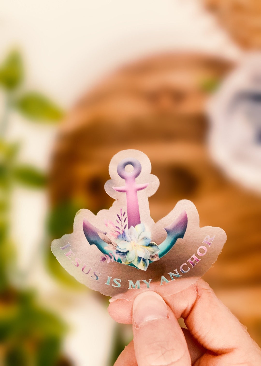 Jesus is My Anchor Clear Sticker, Perfect for Bible Scrapbooking, Gift ...