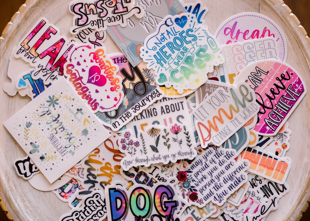 Sticker Mystery Box, Random Waterproof Stickers, Die Cut Decals ...