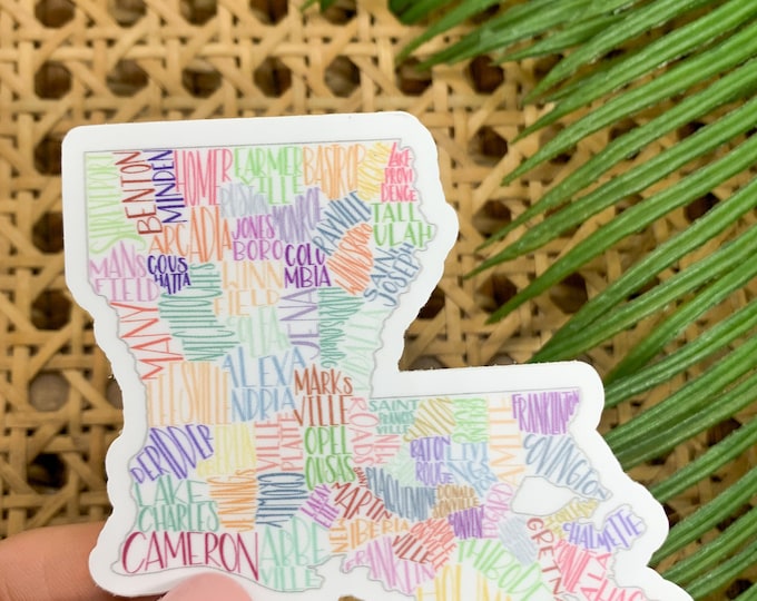 Louisiana Duck, Fish, & Deer Fleur De Lis Decal/sticker (ANY Size!) - Etsy