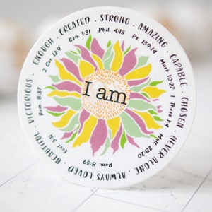I Am God Given Sticker, Christian Decal, Affirmations Sticker, Bible ...