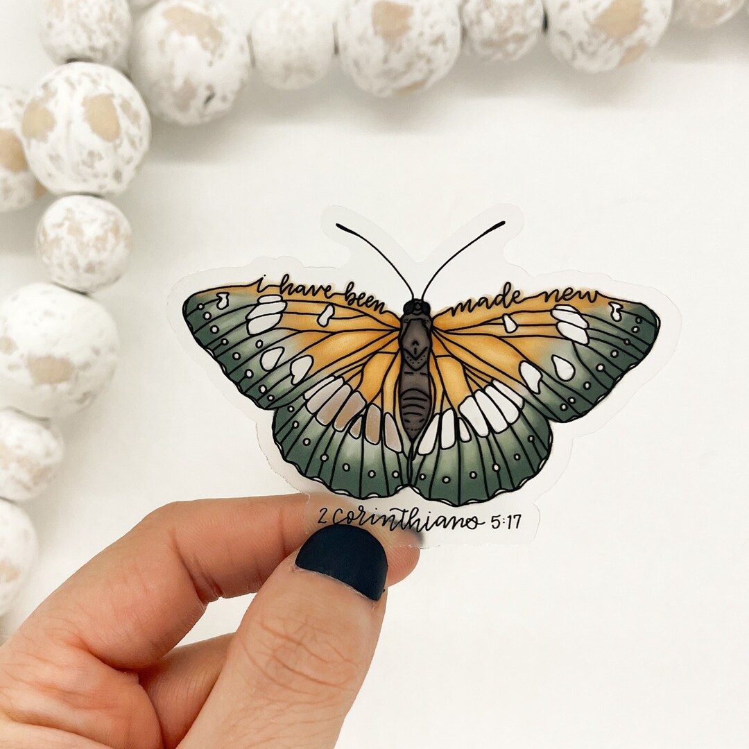 I Have Been Made New Christian Clear Sticker, Bible Verse, 1 ...