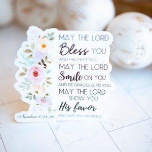 May the Lord Bless You and Protect You Sticker, Catholic Sticker ...
