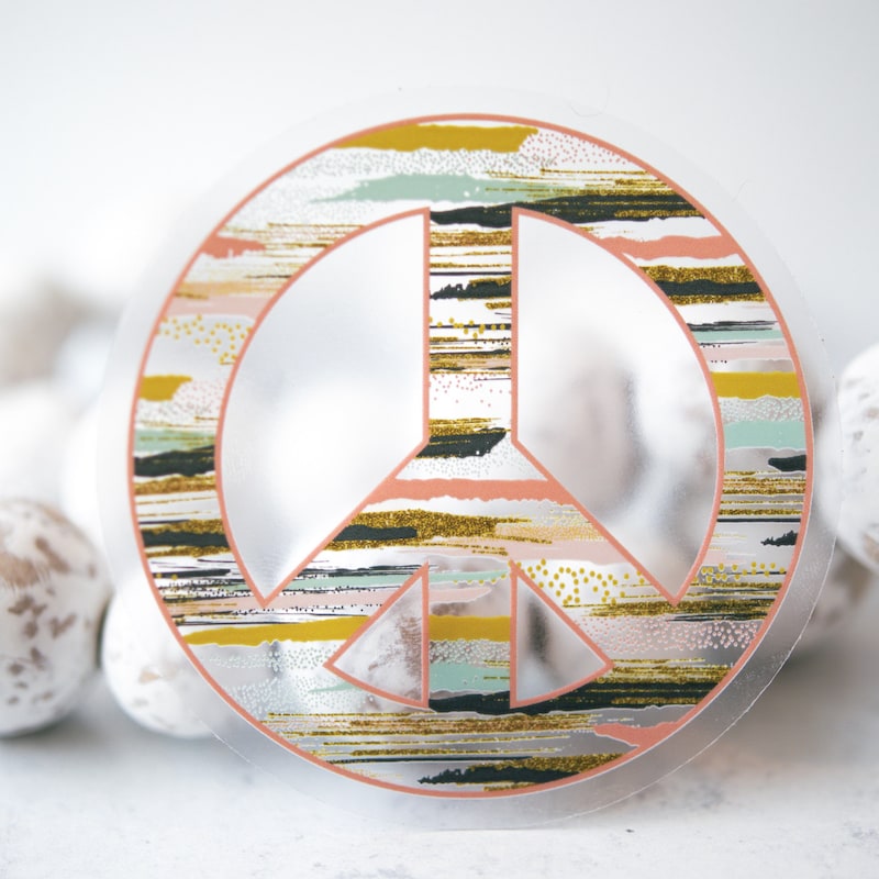 Peace Sign Decal - Etsy