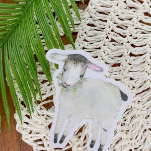 Lamb Sticker, Farm Animal Label, Die Cut Decal, Vinyl Stickers ...