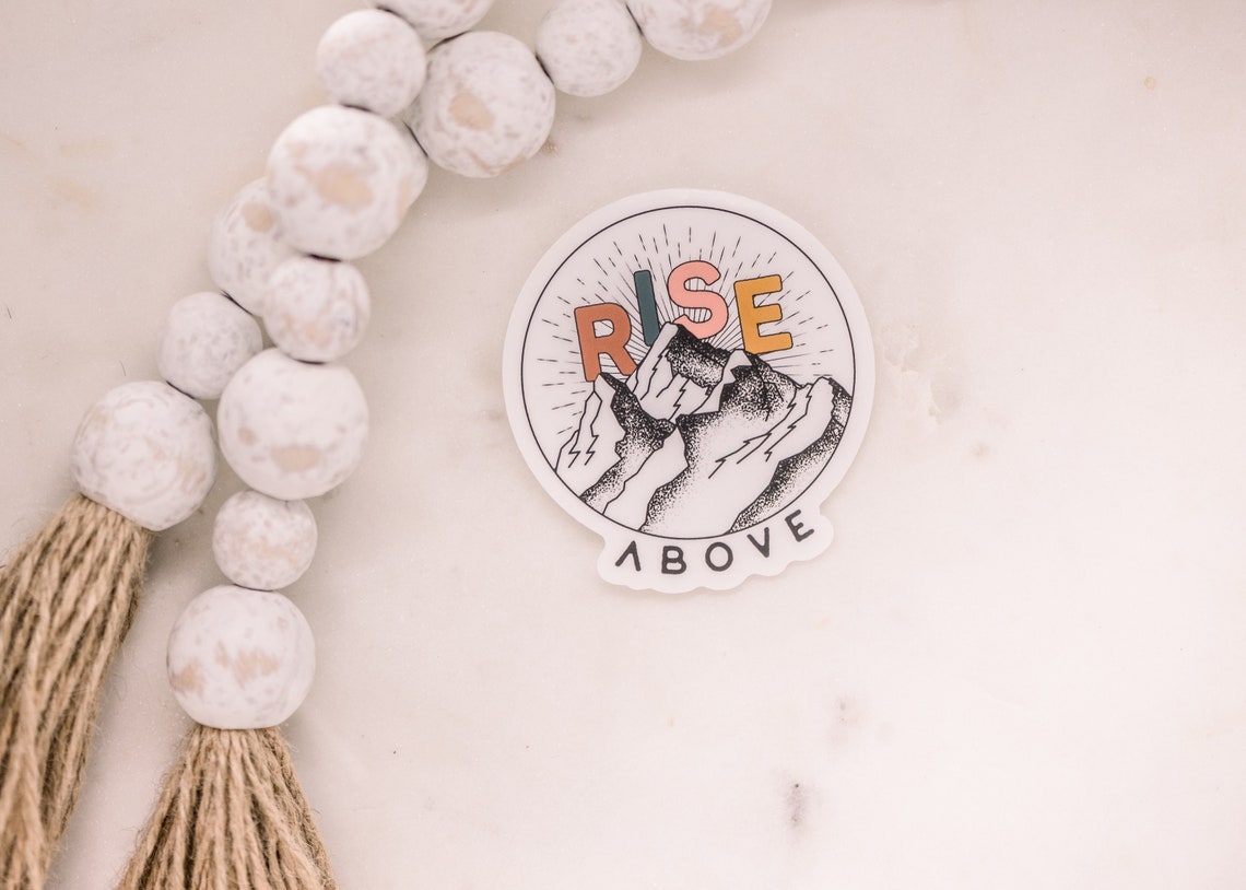 Bulk Of 50 Stickers Rise Above Decal Clear Vinyl Sticker | Etsy