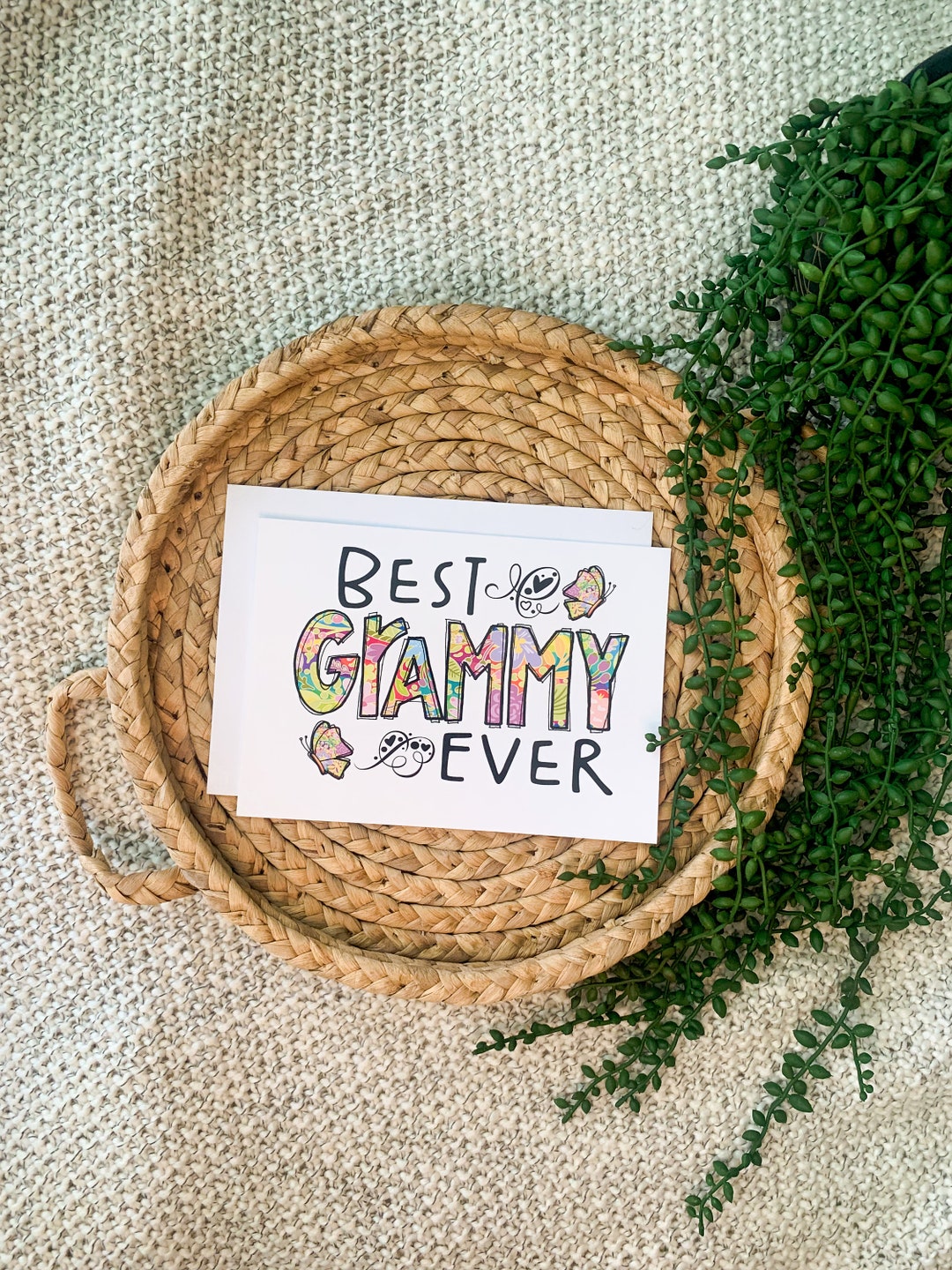 Best Grammy Card, Printed Appreciation Card, Grammy Gift Card, Blank ...