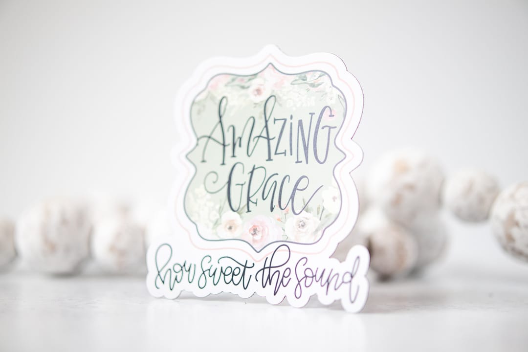 Amazing Grace How Sweet the Sound Magnet, 3" Magnet, Religious Magnet ...