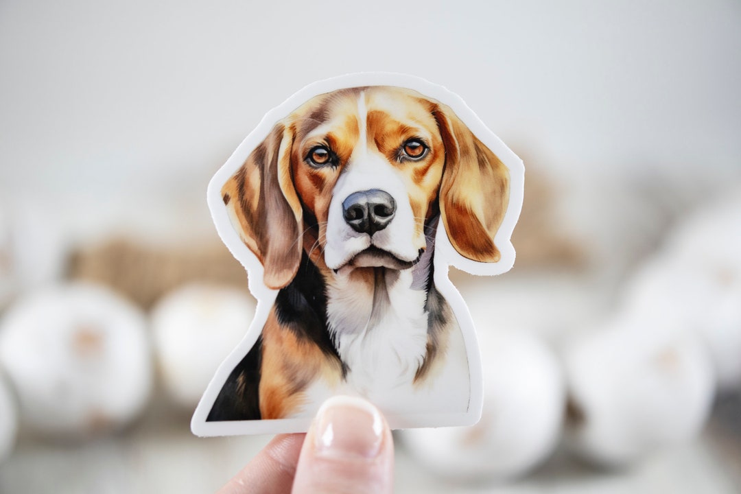 Beagle Dog Decal, Animal Lover Sticker, Dog Sticker, Nature Label ...