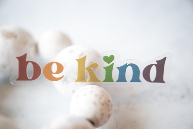 Be Kind Magnet: Rainbow Inspirational Car/fridge Accessory - Etsy