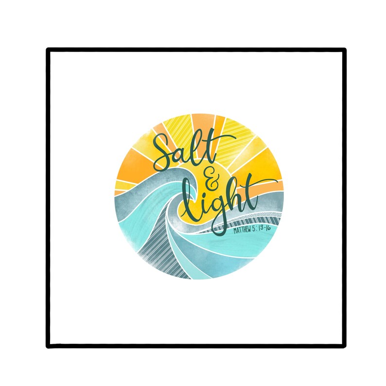 Salt and Light Sticker Christian Stickers Scripture Label - Etsy