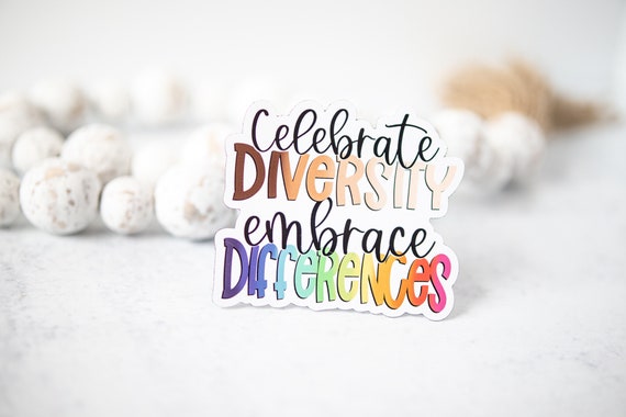 Celebrate Diversity Embrace Differences Magnet Feminist Car - Etsy