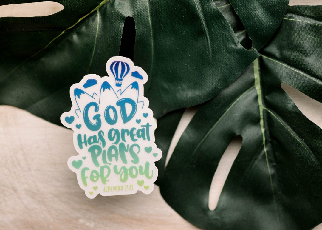 God Has Great Plans for You, Religious Sticker, Christian Vinyl ...