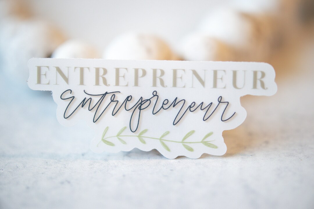 Entrepreneur Sticker, Planner Label, Car Decal, Bumper Decal, Window ...