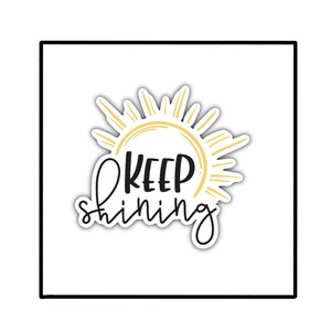 Pack of 50 Stickers, Keep Shining Vinyl Decal, Scrapbook Sticker ...