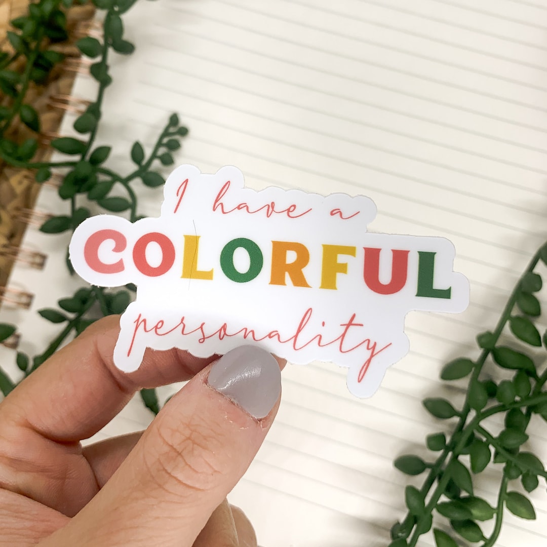 I Have A Colorful Personality Sticker, Sarcastic Car Decals, Funny ...