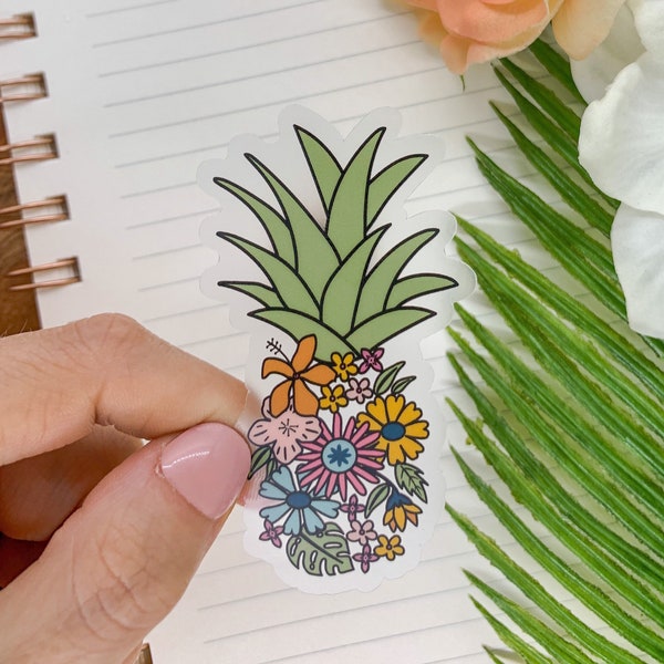 Pineapple Sticker - Etsy