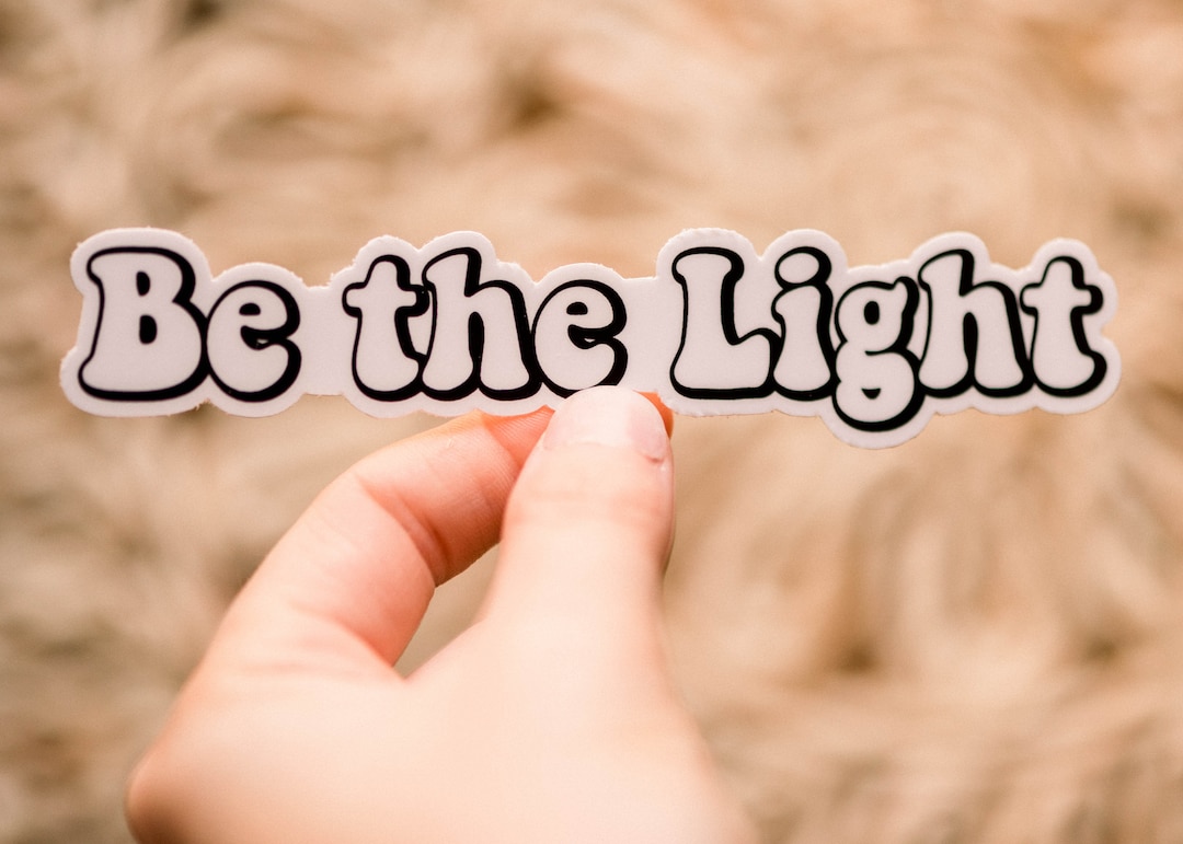 Pack of 50 - Be the Light Christian Sticker, Clear Sticker, Vinyl ...