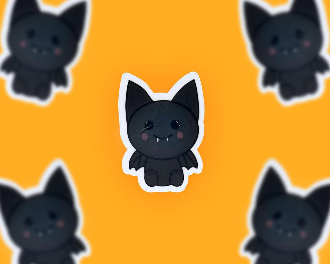 Chibi Bat Sticker, Computer Sticker, Halloween Party Supplies, Cute ...