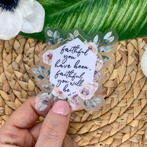 It is Well With My Soul Sticker Clear Label Floral Wreath - Etsy