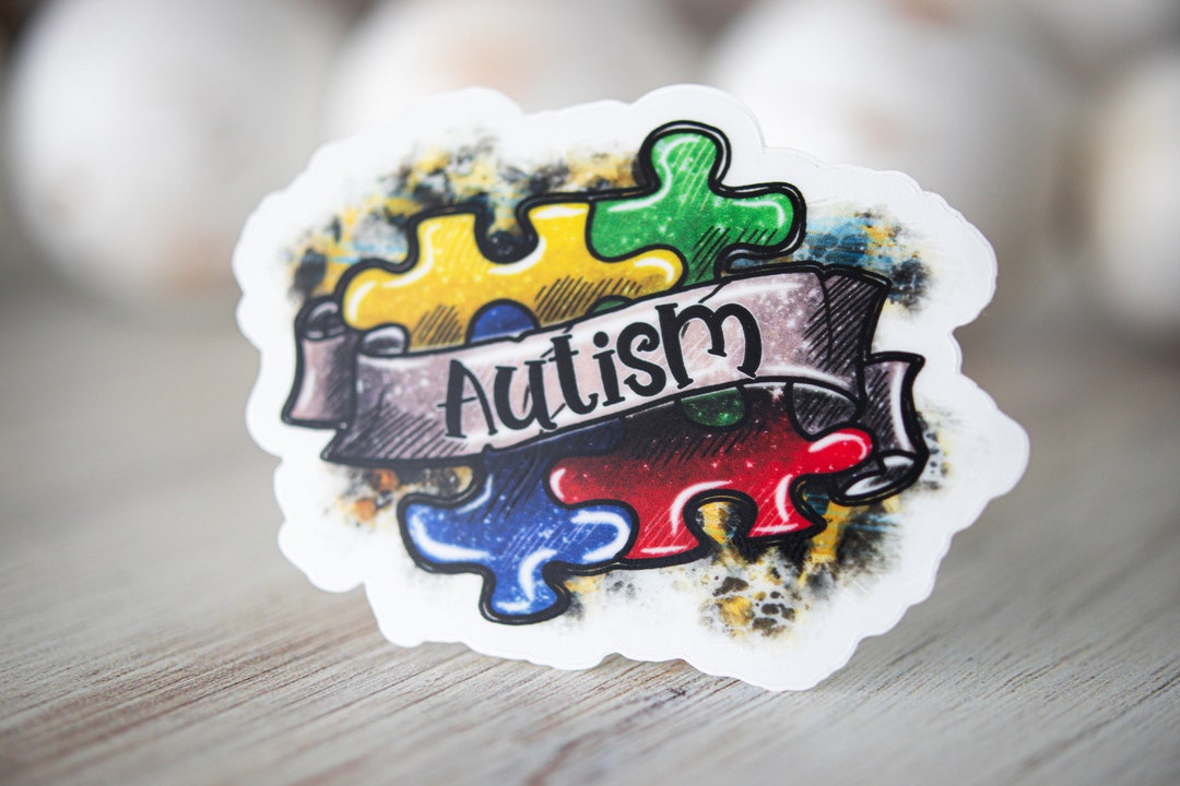Autism Awareness Sticker, Peace Love Understand, Vibrant Sticker ...