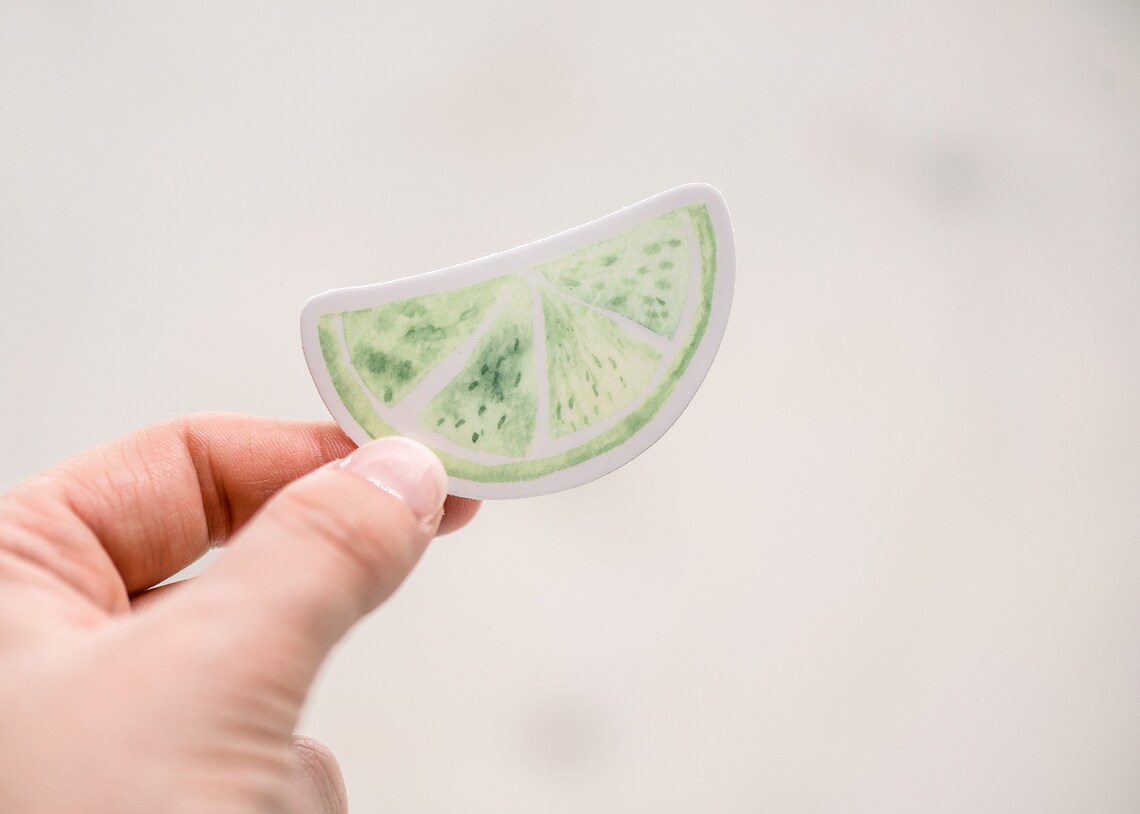 Cute Little Mini Lime Sticker Food Decal Journal Sticker | Etsy