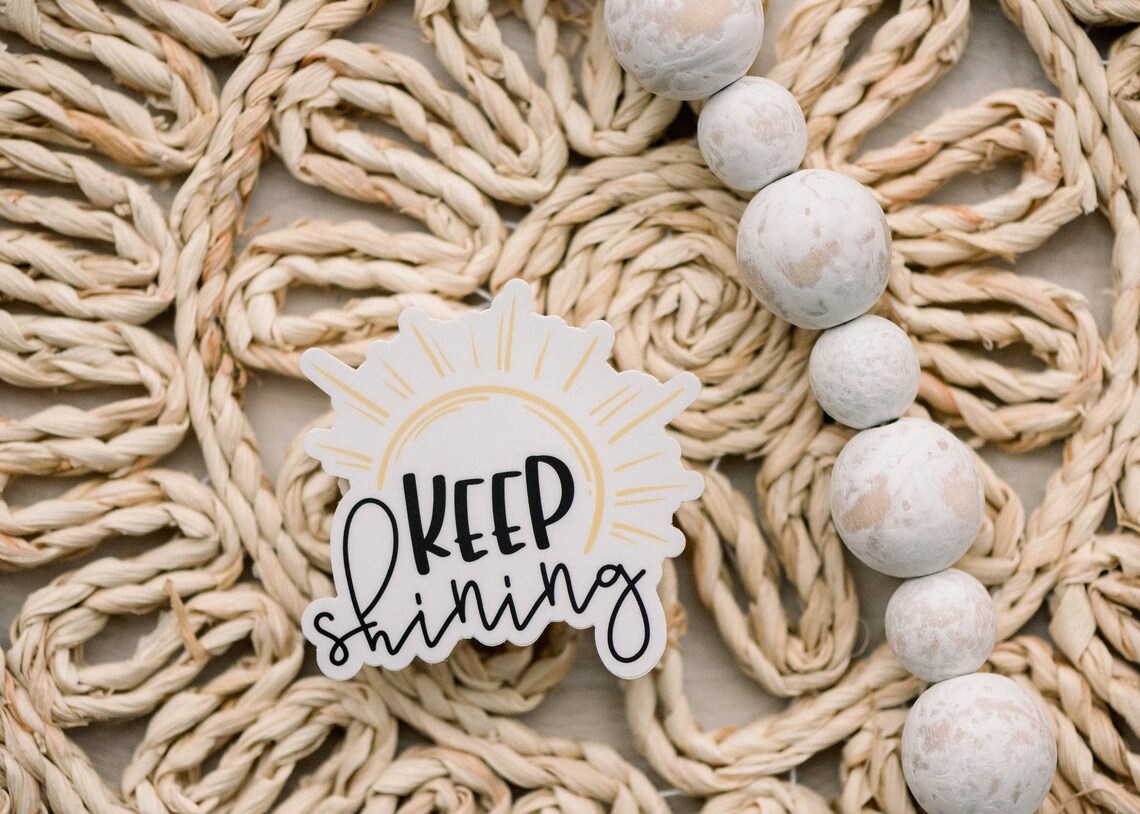 Pack of 50 Stickers Keep Shining Vinyl Decal Back to School - Etsy