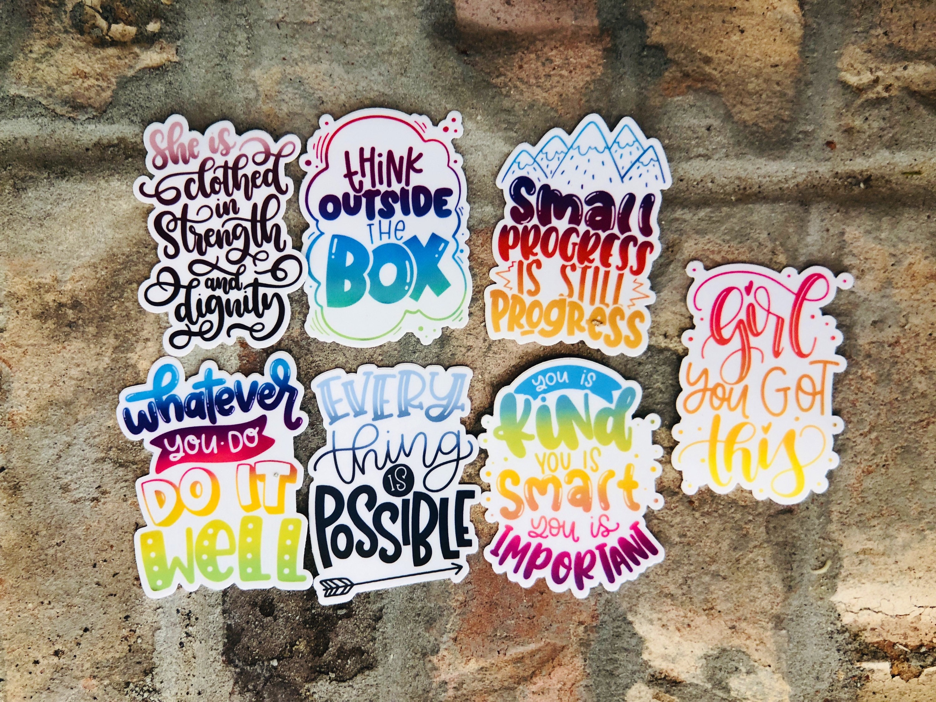 Encouraging Sticker Pack Encouragement Edition | Etsy