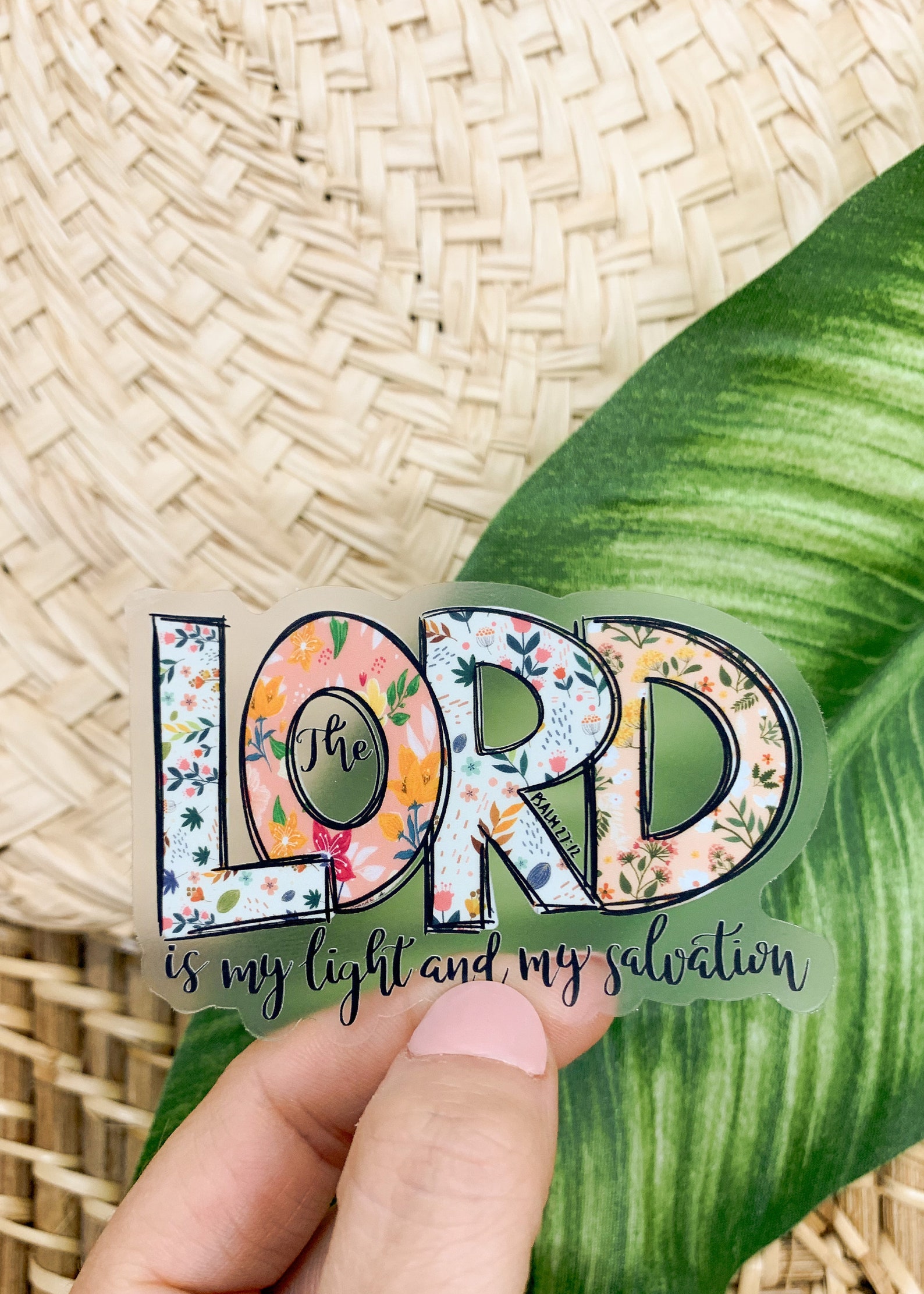 The Lord is My Light Sticker: Christian Vinyl Decal, Bible Journal ...