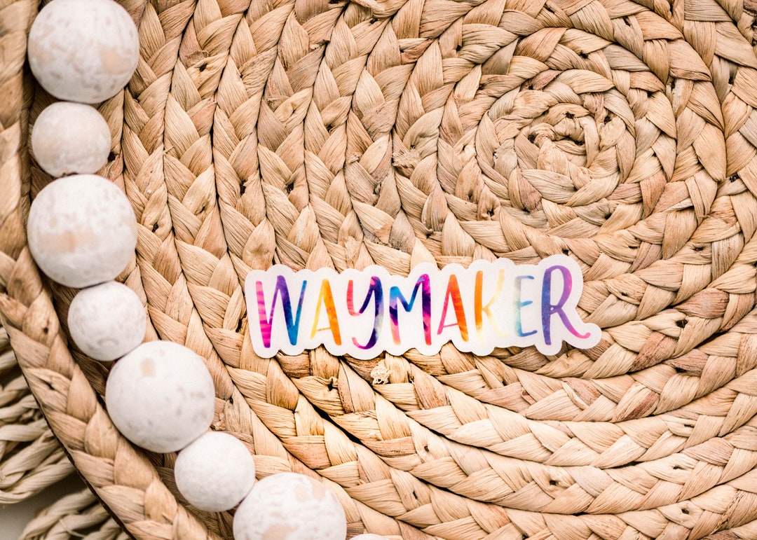 Waymaker Sticker: Waterproof Vinyl Die Cut Decal - Etsy